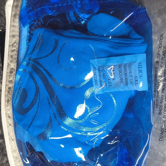 Bags | Blue Essential Mani Bag | Poshmark